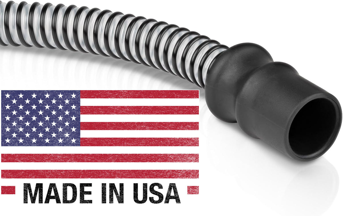 USA Made CleanCPAP Non-Heated Black CPAP Tubing 6 Foot